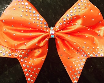 Orange cheer bow | Etsy