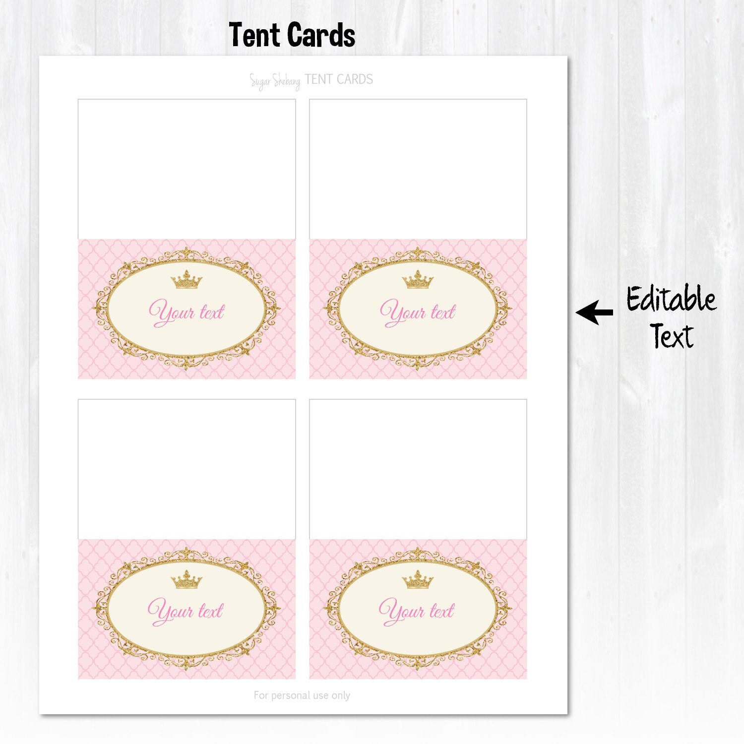 Princess Invitations Princess Party Princess Labels