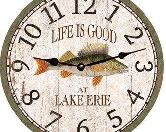 Personalized Lake Clock by TimeFliesClocks on Etsy
