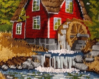 Vintage needlepoint | Etsy