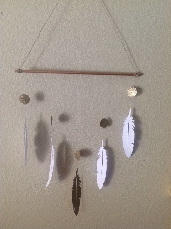 Items similar to Boho Chick Room Decor - Bohemian Decor - Feather Baby ...