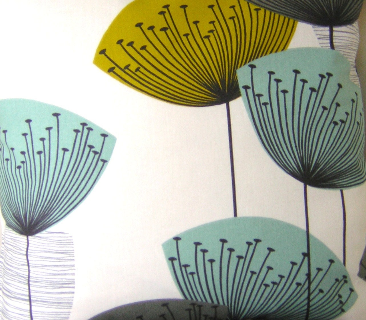 Cushion Cover Sanderson Dandelion Clocks Fabric Chaffinch