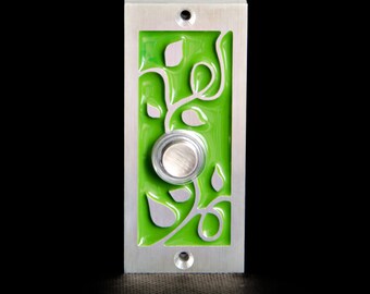 Hummingbird Doorbell with Lighted Button by ModishMetalArt on Etsy