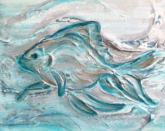 Copper fish art | Etsy