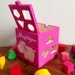 Pink shape sorter box for baby girls educational Montessori