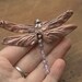 Real dragonfly copper-plated electroformed dragonfly huge