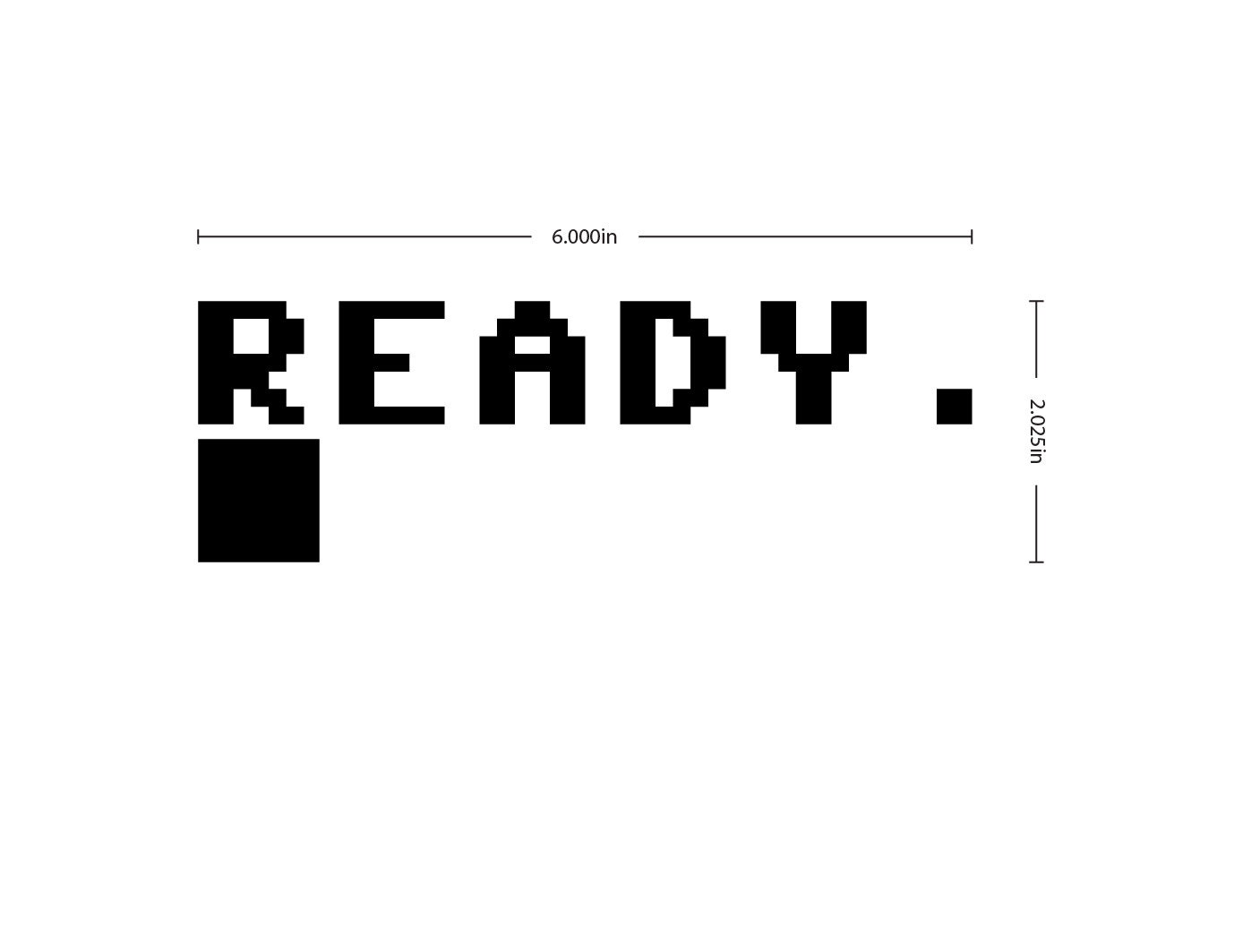 Commodore 64 READY Prompt C64 Decal