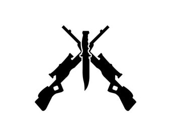 Crossed rifles | Etsy