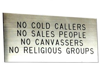 No cold callers | Etsy