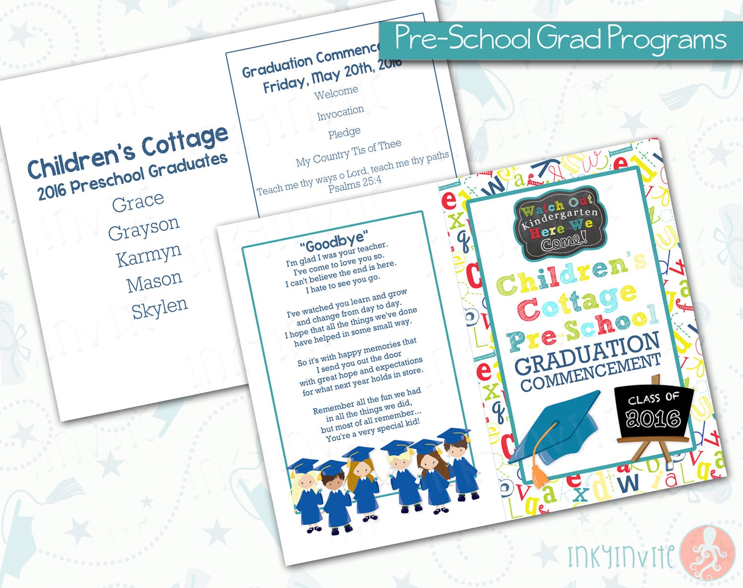 Graduation Program Template Merrychristmaswishesinfo Printable 