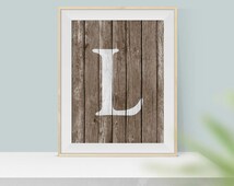Unique monogram art print related items | Etsy