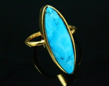 Unique turquoise ring 14k related items | Etsy