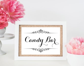 Candy bar signs | Etsy