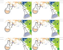 Unique science labels related items | Etsy