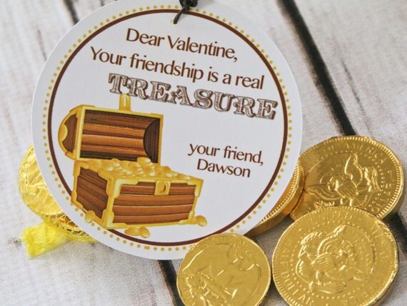 Valentine Printable Your FRIENDSHIP is a real TREASURE