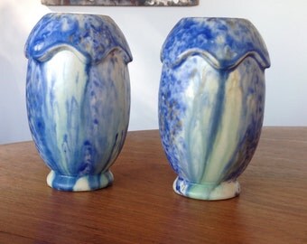 Small blue vases | Etsy