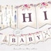 Boho alphabet banner printable baby shower by HandsInTheAttic
