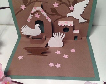 Easter pop up card | Etsy