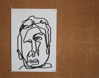 Picasso line drawing | Etsy