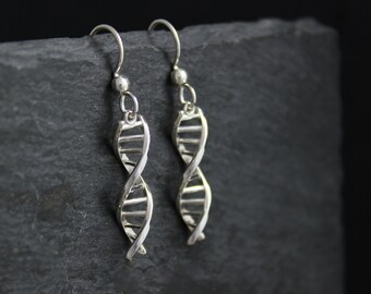 Sterling Silver DNA earrings