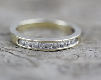 Diamond chip ring | Etsy