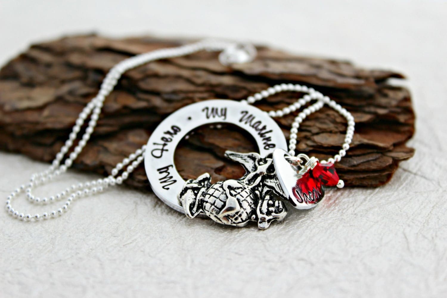 Marine Wife Necklace Marine Girlfriend Necklace USMC