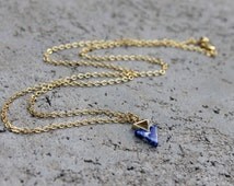 Unique blue triangle stone related items | Etsy