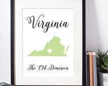 Popular items for virginia home decor on Etsy