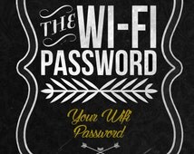 Unique wifi password related items | Etsy