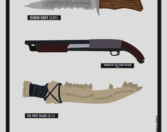 Supernatural weapons | Etsy