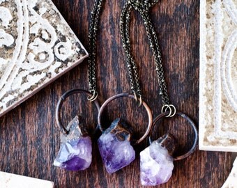 Items similar to October Skies Crystal Necklace on Etsy