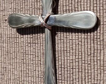 Items similar to Custom Silverware Cross, PERSONALIZE ME on Etsy