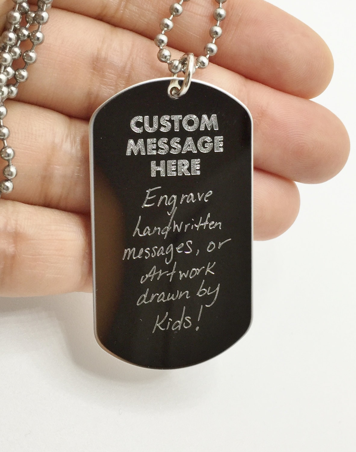 Custom Dog Tag Personalized Dog Tag Necklace by UniqueAnomaly