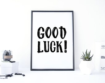 Printable good luck | Etsy