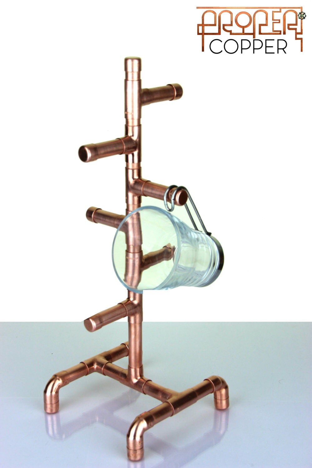Copper Mug Holder by ProperCopperDesign on Etsy