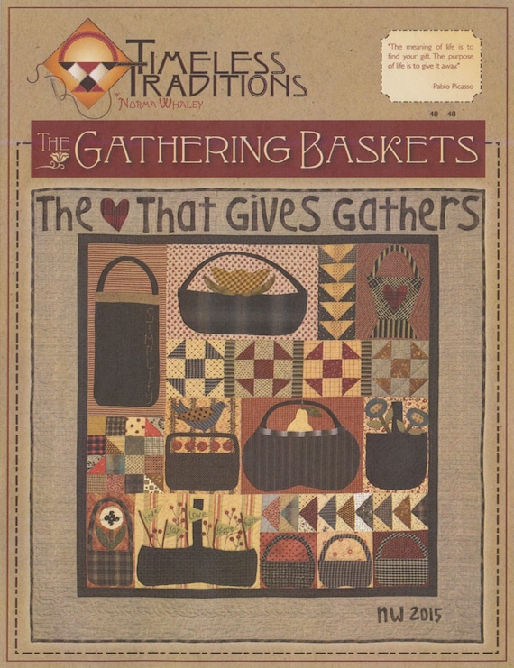 Pattern: The Gathering Baskets Quilt Pattern by Timeless