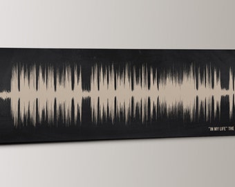 Sound Wave Art Custom Anniversary Wedding Baby by ArtsyVoiceprint