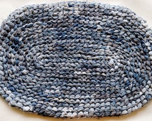 Unique blue jean rug related items | Etsy