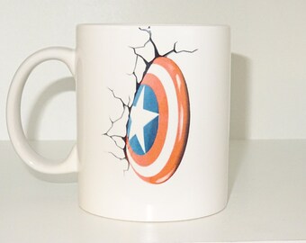 Captain america cup | Etsy