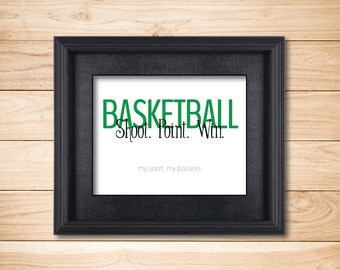 Basketball word art | Etsy