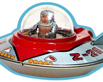 Flying saucer toy | Etsy
