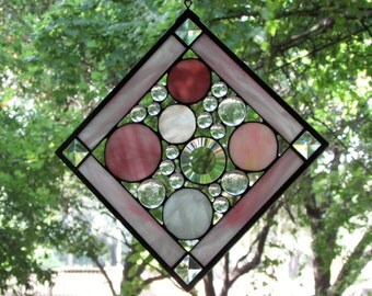 Stained glass panel | Etsy