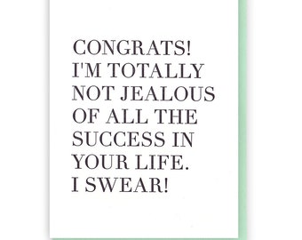 Sarcastic congrats | Etsy