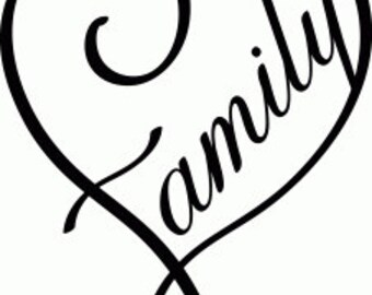 Items similar to Family Heart on Etsy