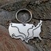LARGE Custom USA state keychain any states US by TheLonelyMoose