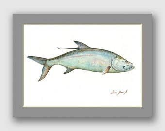 Unique saltwater fish art related items | Etsy