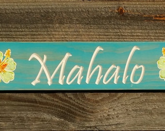 Mahalo sign | Etsy