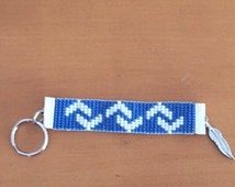 Unique loom keychain related items | Etsy