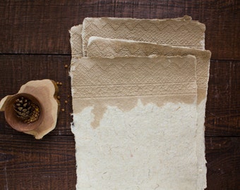 Handmade paper from plant fibers by PaszkowskiPaper on Etsy