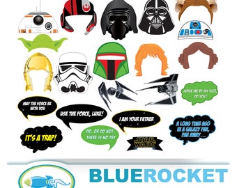 star wars photo booth props – Etsy